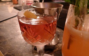 Cocktails in the Gothic splendour of the Gilbert Scott bar, Midland ...